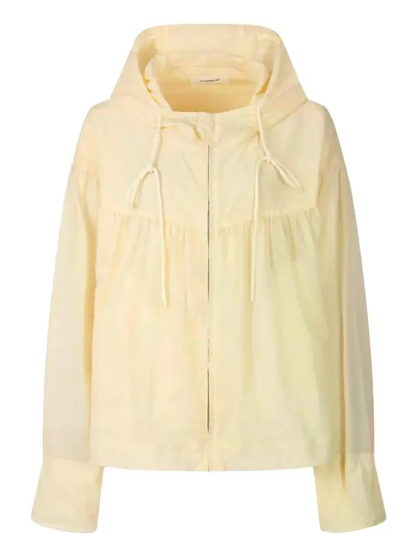STUDIO TOMBOY Shirred Hooded Jacket - Yellow