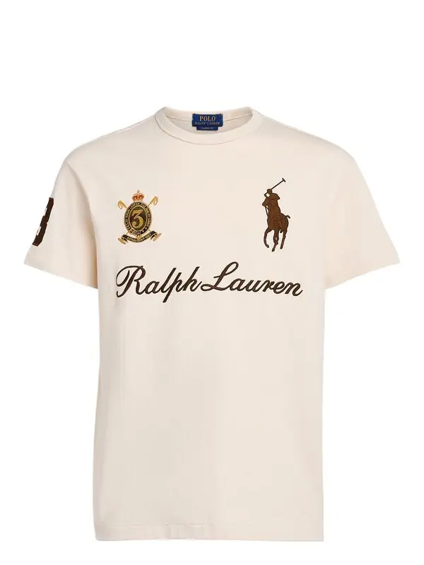 Polo Ralph Lauren Cotton Crest T-shirt - Beige