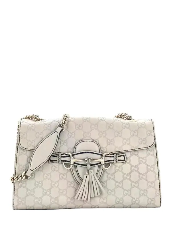 Gucci Emily Chain Flap Shoulder Bag - Neutrals