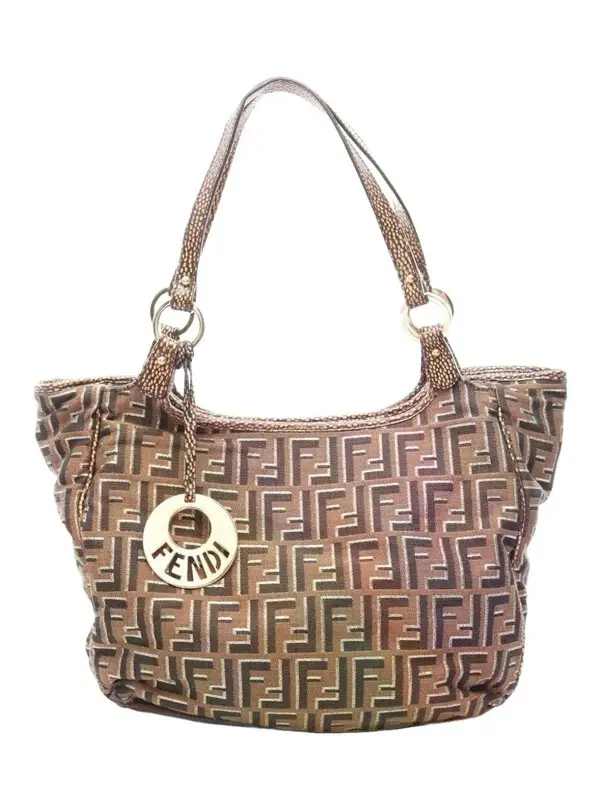 Fendi Zucca Shoulder Bag - Brown