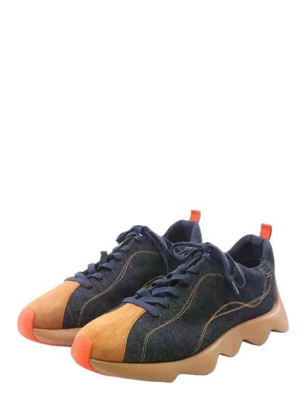 Hermès Anvol Denim Suede Sneakers - Blue