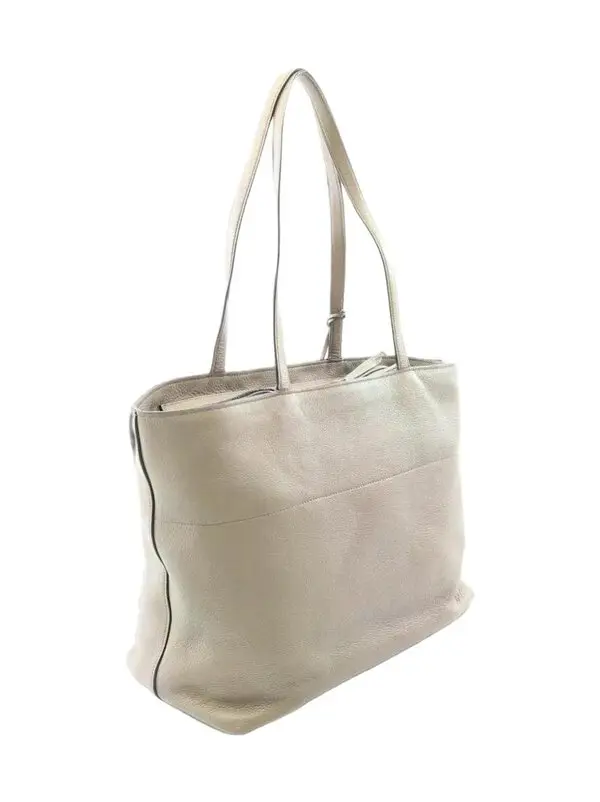 Prada Vitello Phenix Leather Tote Bag - Neutrals