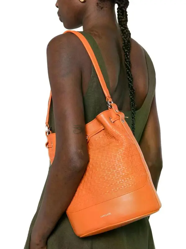 ZANELLATO Monda Leather Bucket Bag - Orange