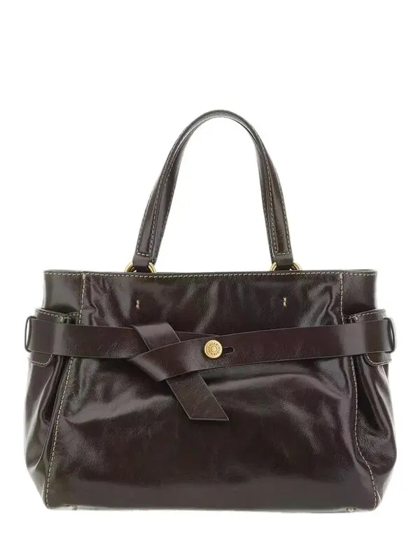 GIANNI CHIARINI Miranda Leather Tote Bag - Brown