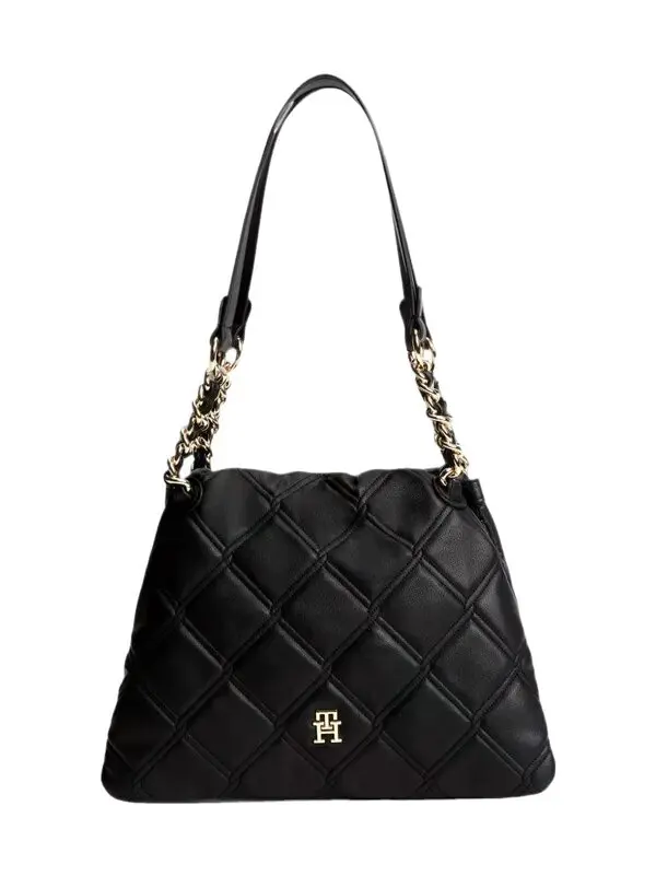 Tommy Hilfiger Quilted Tote Bag - Black
