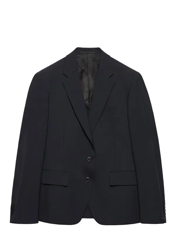 Prada Wool Single-breasted Blazer - Blue