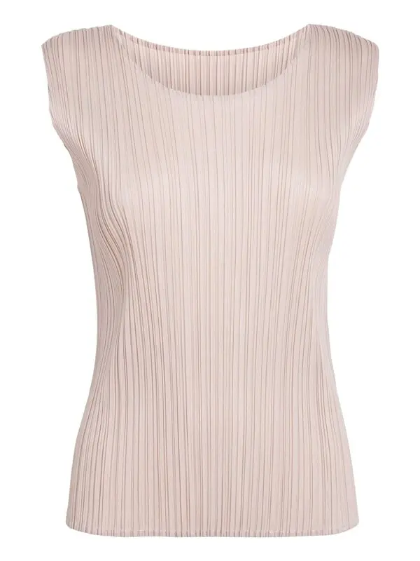 Issey Miyake Sleeveless Tank Top - Beige