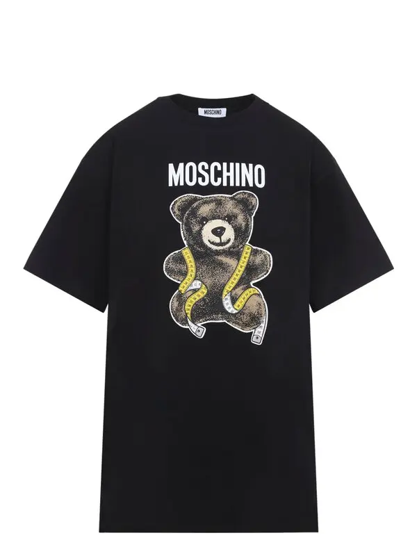 Moschino Oversized Teddy Bear Graphic T-shirt - Black