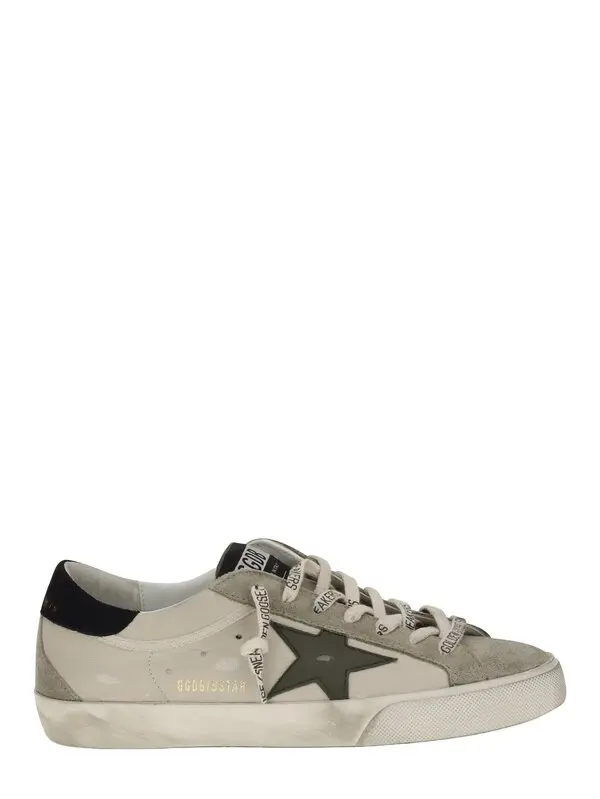 GOLDEN GOOSE Super-star Leather Sneakers - Gray