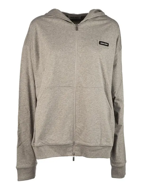Miu Miu Zip-up Hoodie - Multicolor