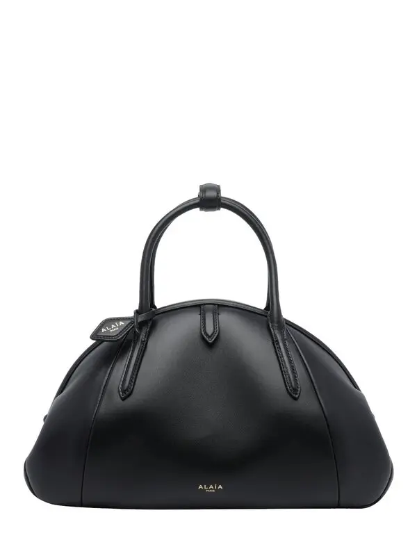 Alaïa Calfskin Top Handle Bag With Coin Purse - Black