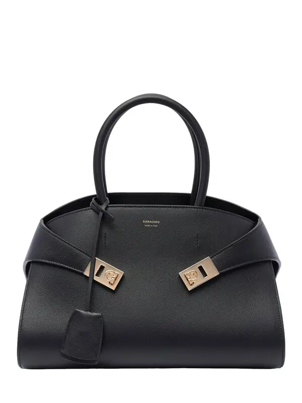 FERRAGAMO Small Hug Handbag - Black