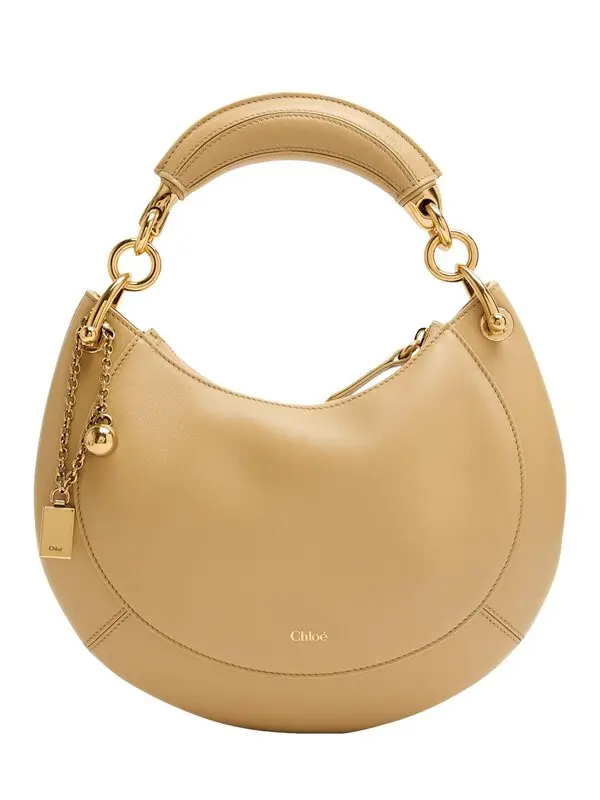 Chloé Leather Shoulder Bag - Beige