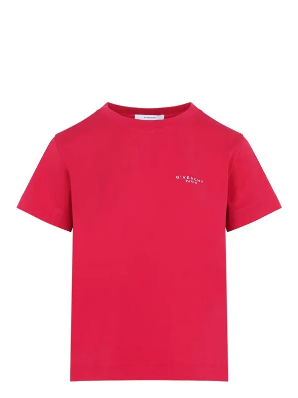Givenchy Slim Fit Cotton T-shirt With Logo Detail - Multicolor