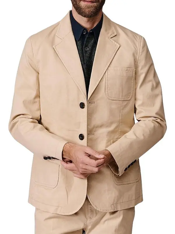 Aubin Mareham Patch Pocket Blazer - Sand