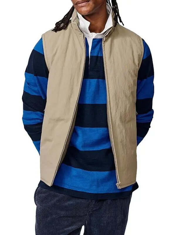 AUBIN Lancaster Lightweight Nylon Gilet - Light Khaki
