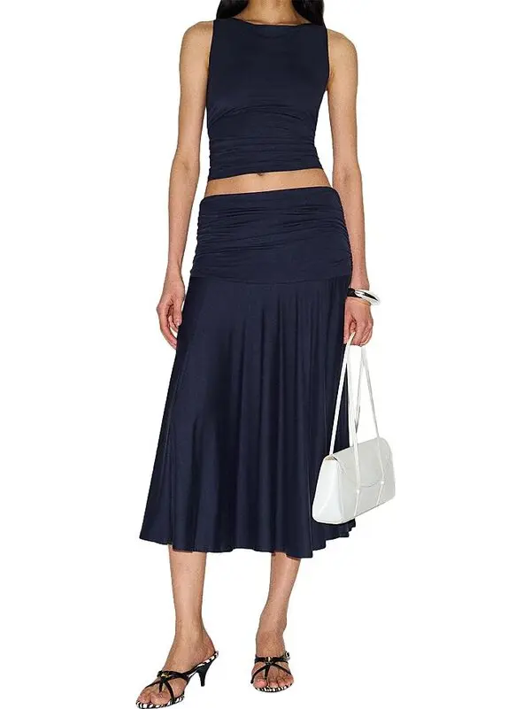 REFORMATION Demi Knit Two-piece Set - Midnight