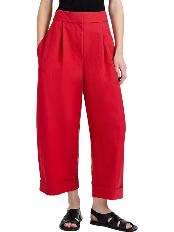 Proenza Schouler White Label Pleated Trousers - Brick