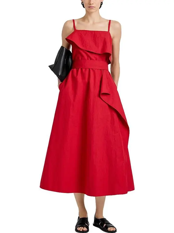 Proenza Schouler White Label Midi Dress - Brick
