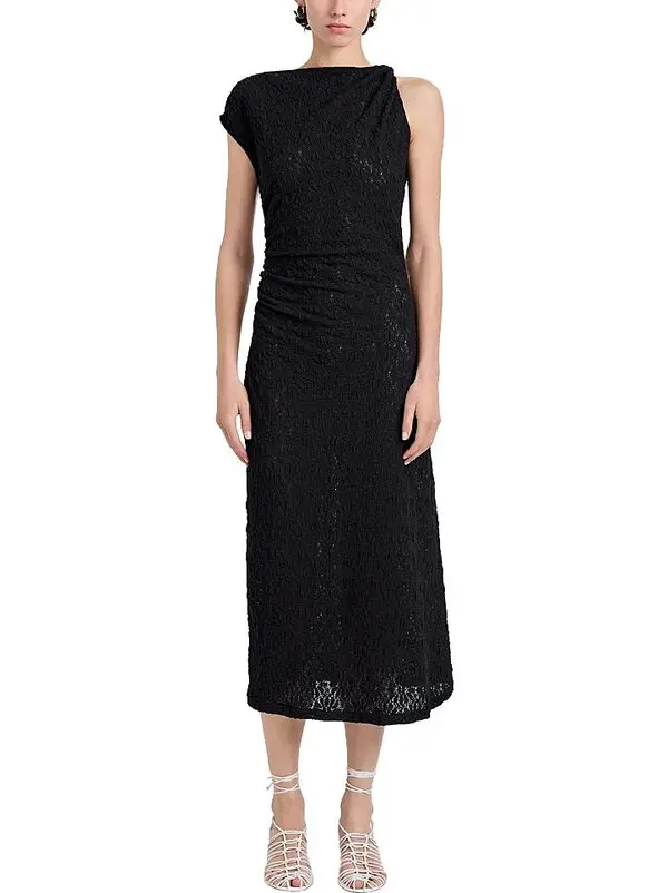 Proenza Schouler White Label Astra Lace Midi Dress - Black