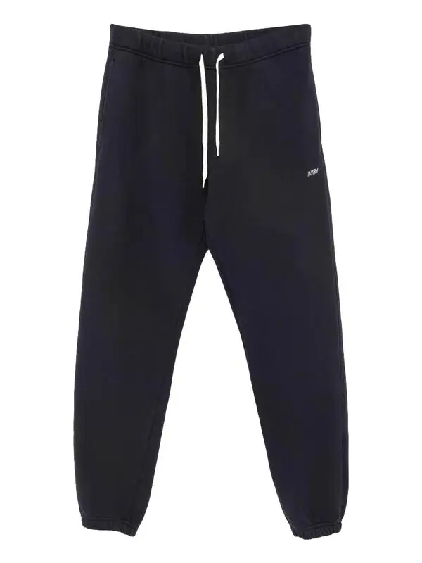 AUTRY Logo Embroidered Drawstring Track Pants - Blue