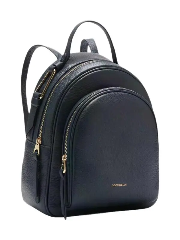 COCCINELLE Malory Grained Leather Backpack - Blue