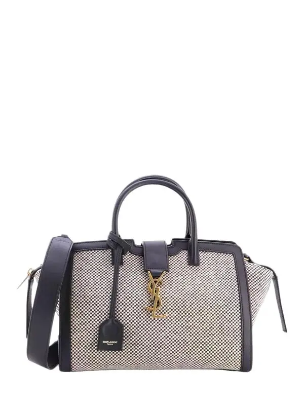 Saint Laurent Monogram Cabas Downtown Baby Tote Bag - Black