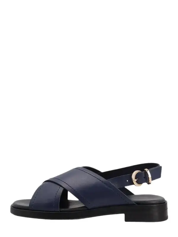 FRAU Crossover Strap Sandals - Blue