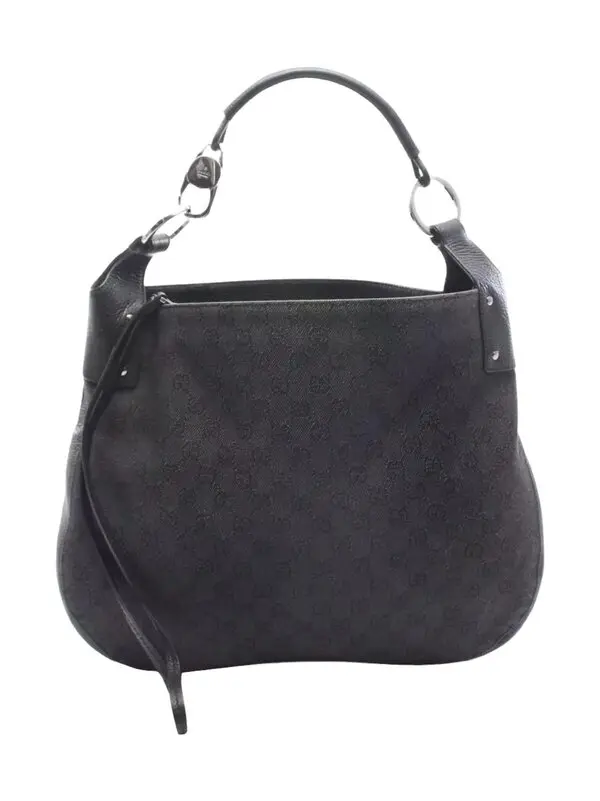Gucci Gg Supreme Shoulder Bag - Black