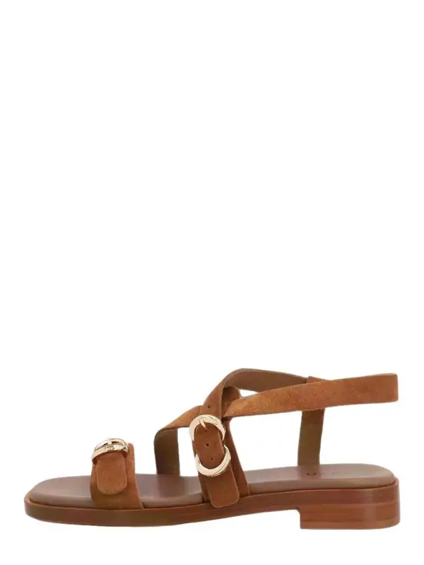 FRAU Suede Multi-strap Sandals - Brown