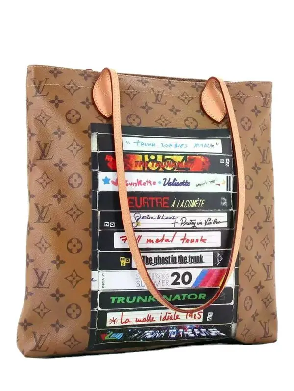 LOUIS VUITTON Carry It Limited Edition Video Tape Reverse Monogram Canvas Tote Bag - Brown