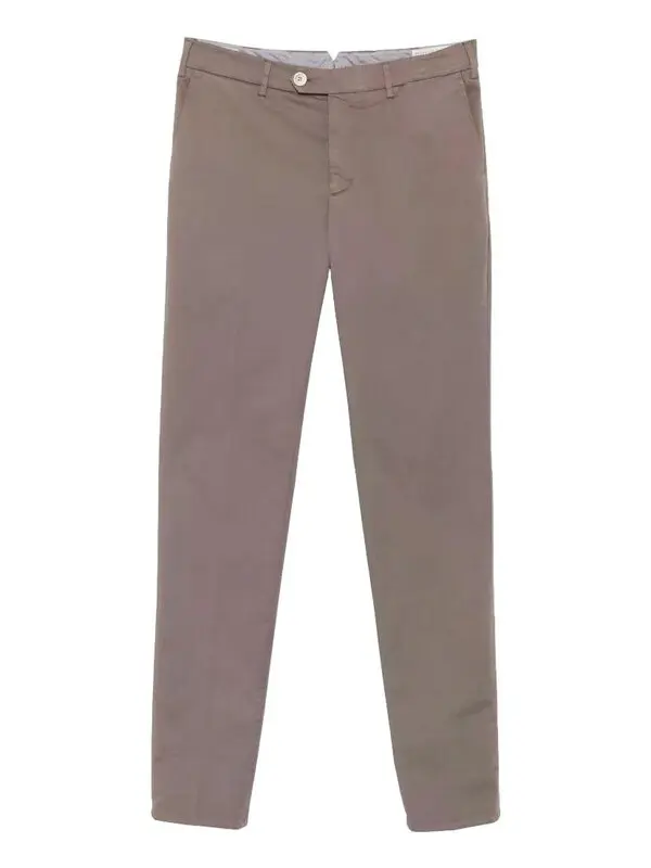 Brunello Cucinelli Diagonal-pocket Chinos - Grey