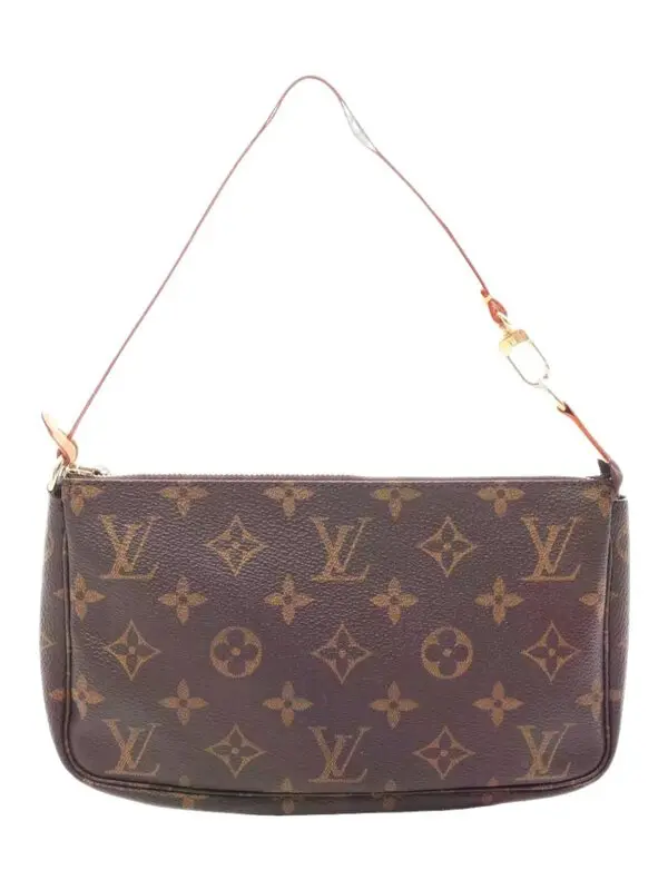 LOUIS VUITTON Monogram Clutch Bag - Brown