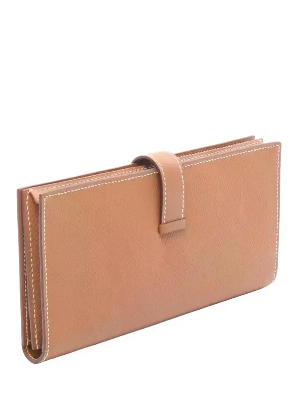 Hermès Bearn Soufflet Bi-fold Wallet - Neutrals