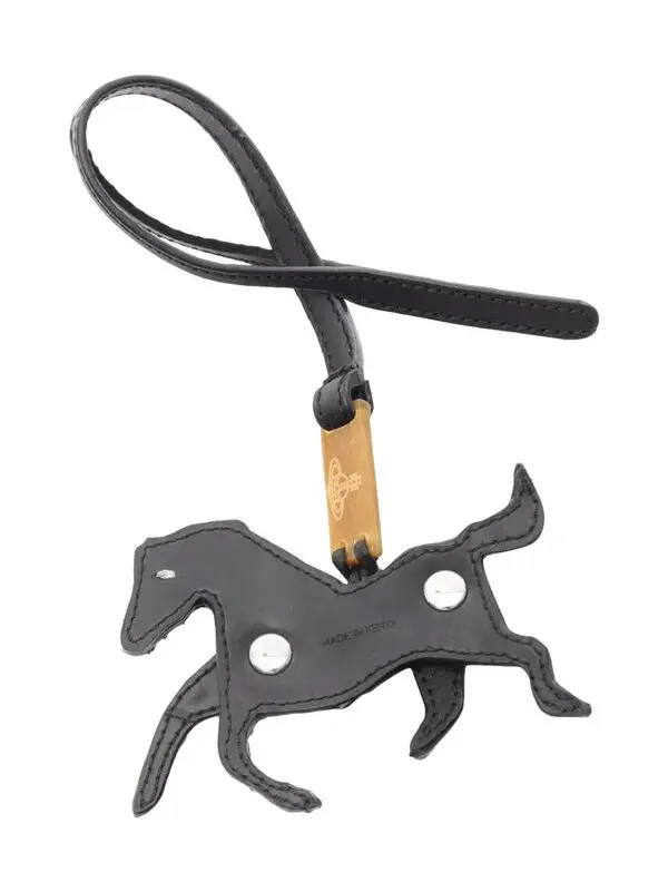 VIVIENNE WESTWOOD Horse Bag Charm - Black