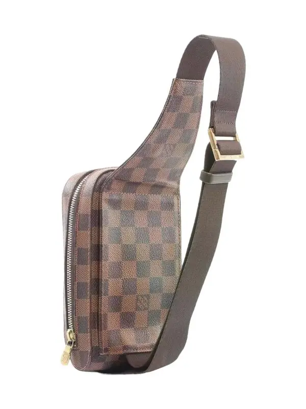 LOUIS VUITTON Geronimos Damier Ebene Belt Bag - Brown