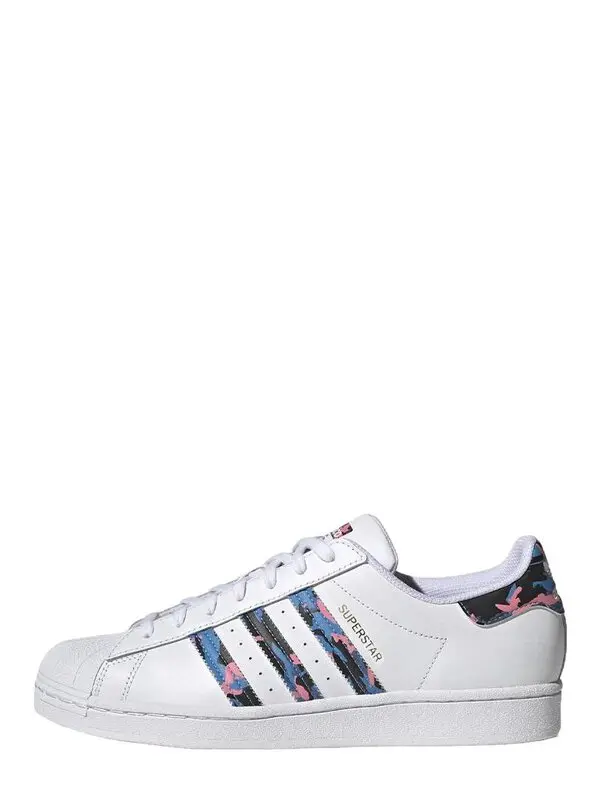 Adidas Originals Superstar Sneakers - White/blue