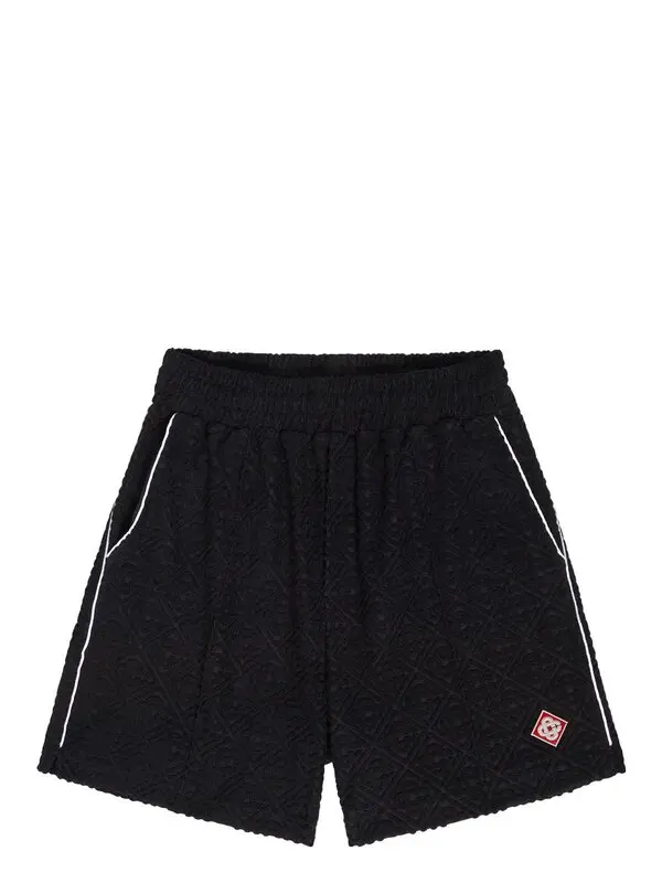 Casablanca Logo-monogrammed Terry Shorts - Black