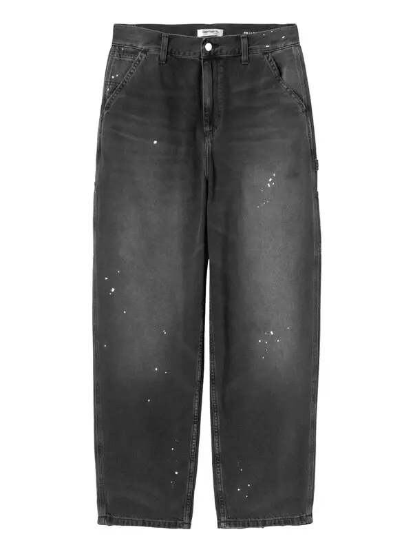 Carhartt Work In Progress Paint Splatter Relaxed Fit Jeans - Black