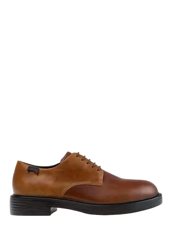 Camper Twins Leather Lace-up Shoes - Brown