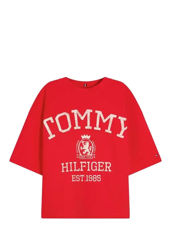 Tommy Hilfiger Crest Logo T-shirt - Red