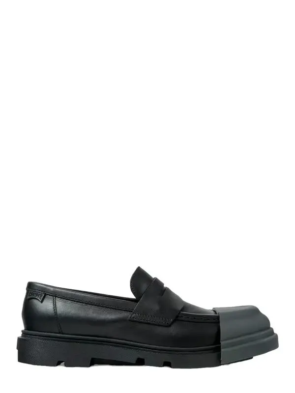 Camper Junction Leather Loafers - Black