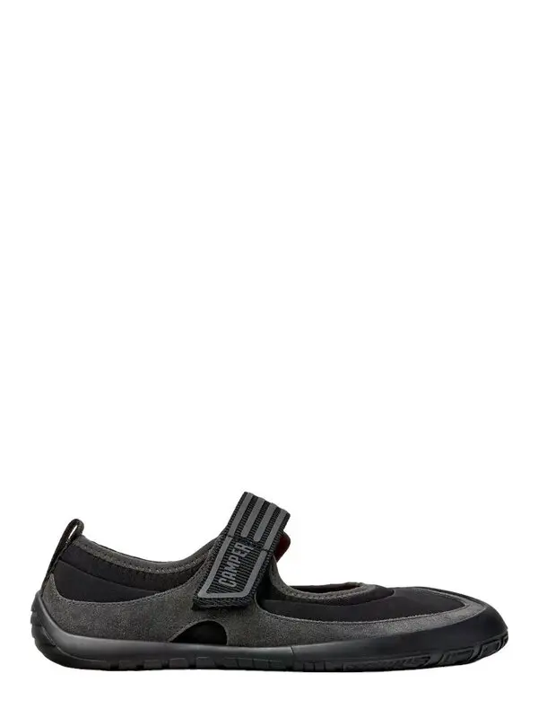 Camper Peu Path Touch-strap Ballet Flats - Black