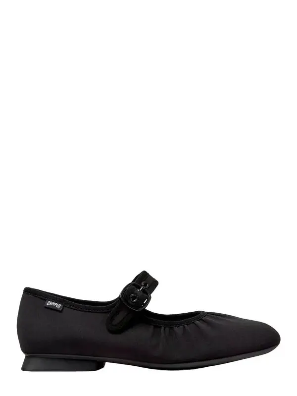 Camper Casi Myra Buckle Ballet Flats - Black