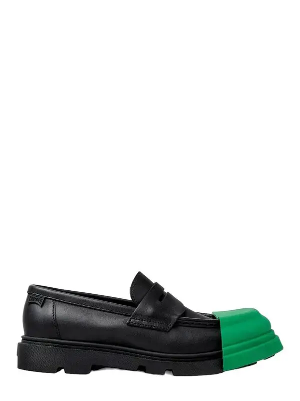Camper Junction Leather Loafers - Black