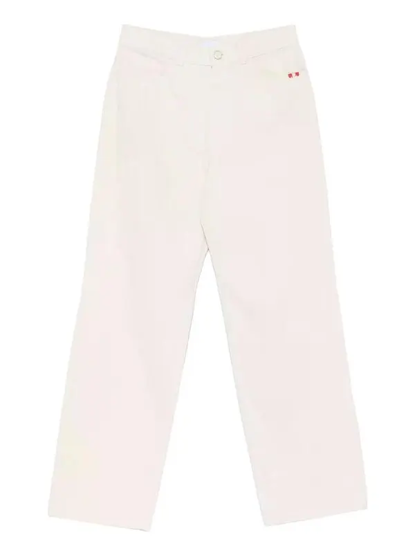 AMISH SUPPLIES Zip-up Straight-leg Jeans - Neutrals