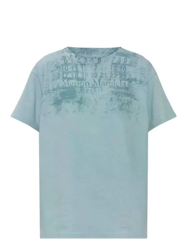 MAISON MARGIELA Logo Print T-shirt - Blue