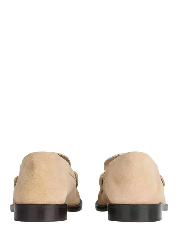 Balmain Sync Suede Leather Loafers - Neutrals