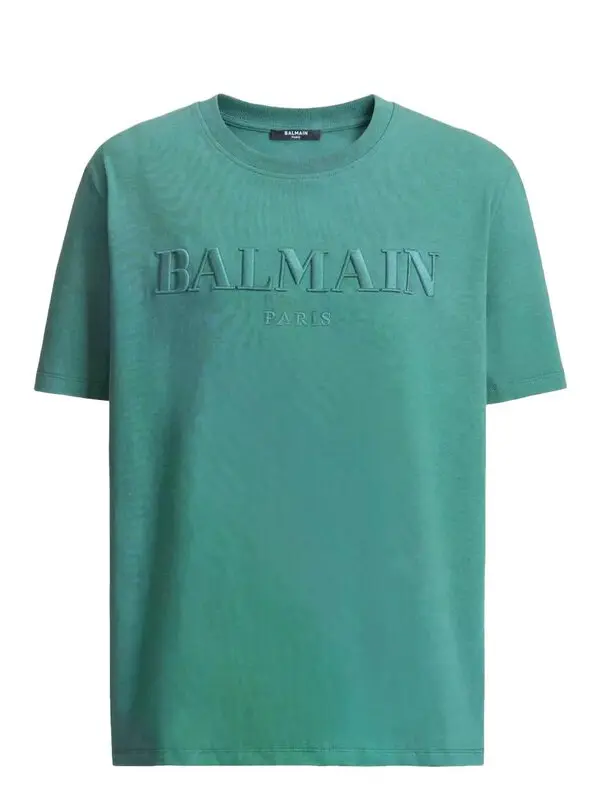 Balmain Vintage Embroidered T-shirt - Blue