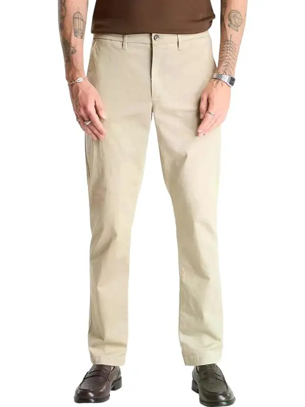 Tommy Hilfiger Logo Patch Trousers - Neutrals